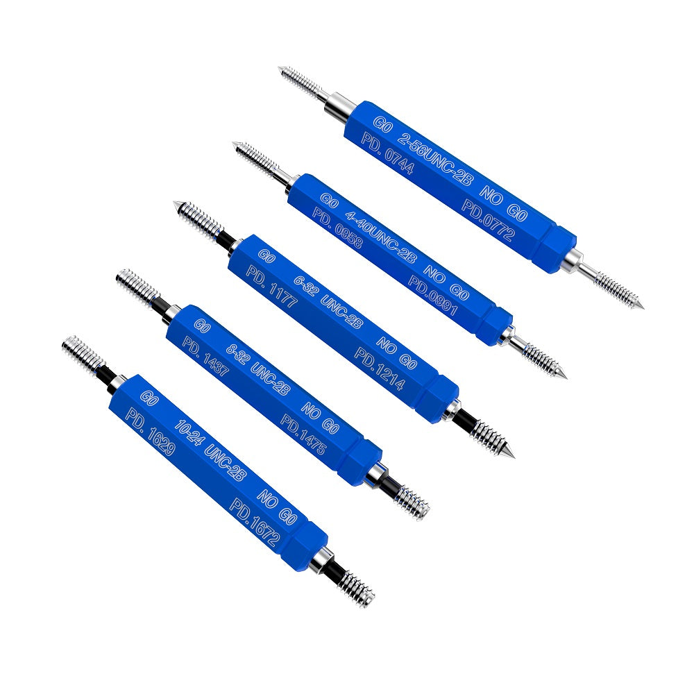 5 Piece Thread Plug Gage Set. #2 to #10, UNC-2B, taperlock. CERTIFIED ...
